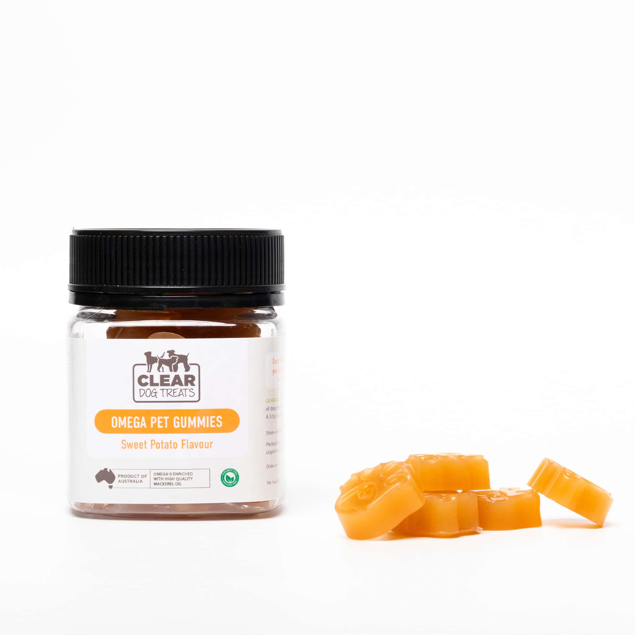 Omega Pet Gummies - Sweet Potato - Clear Dog Treats