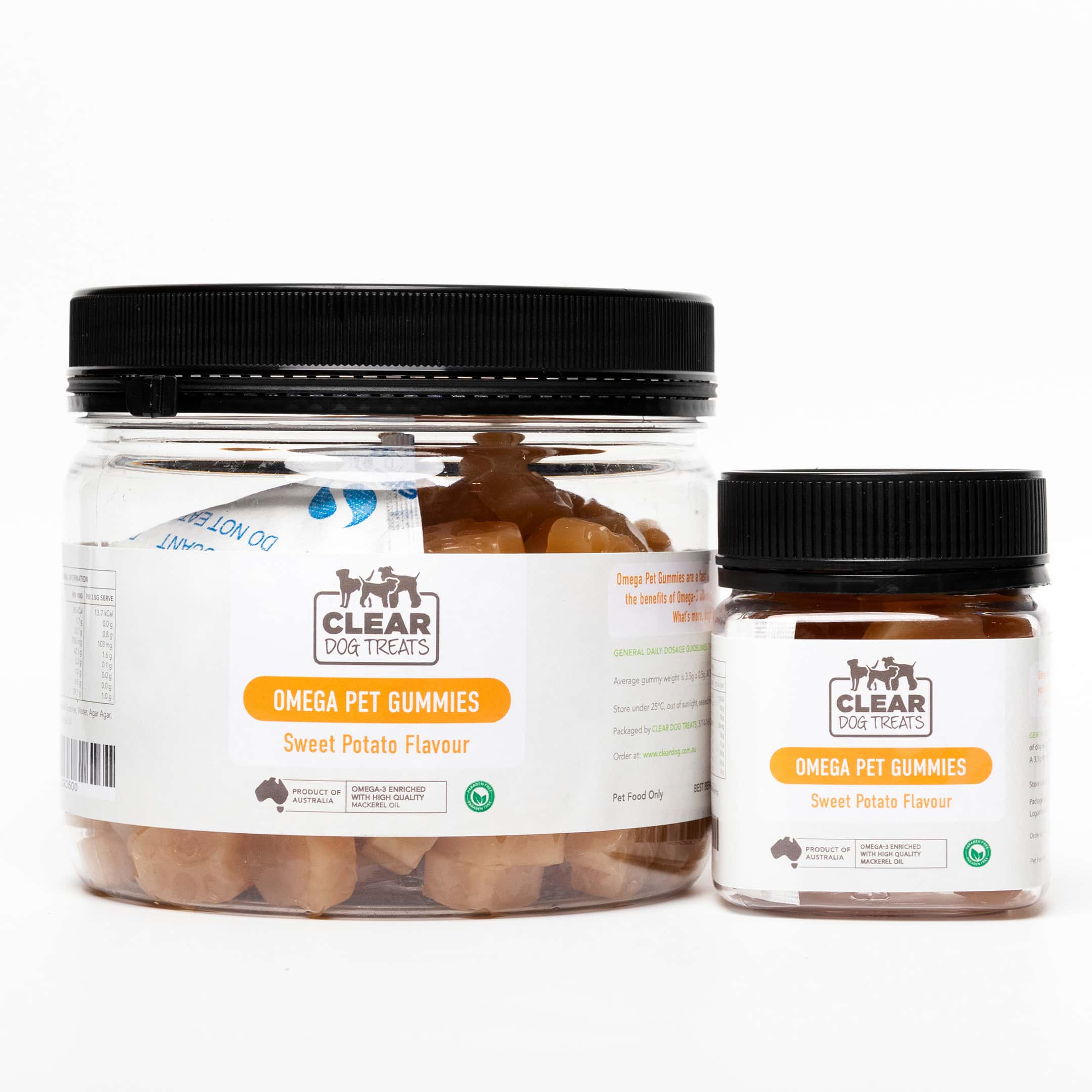 Omega Pet Gummies - Sweet Potato - Clear Dog Treats